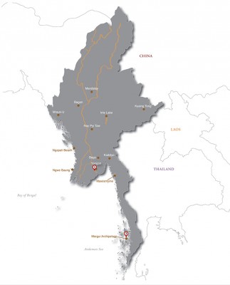 Cruise Gateway Ports of Call for Myanmar